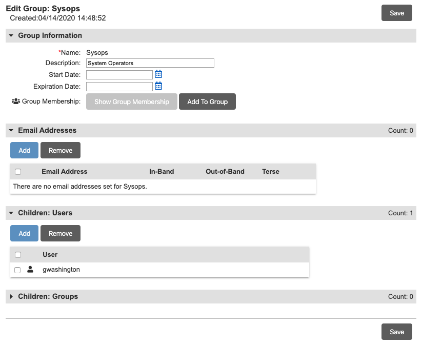 User and Group Accounts - Control Center User Guide